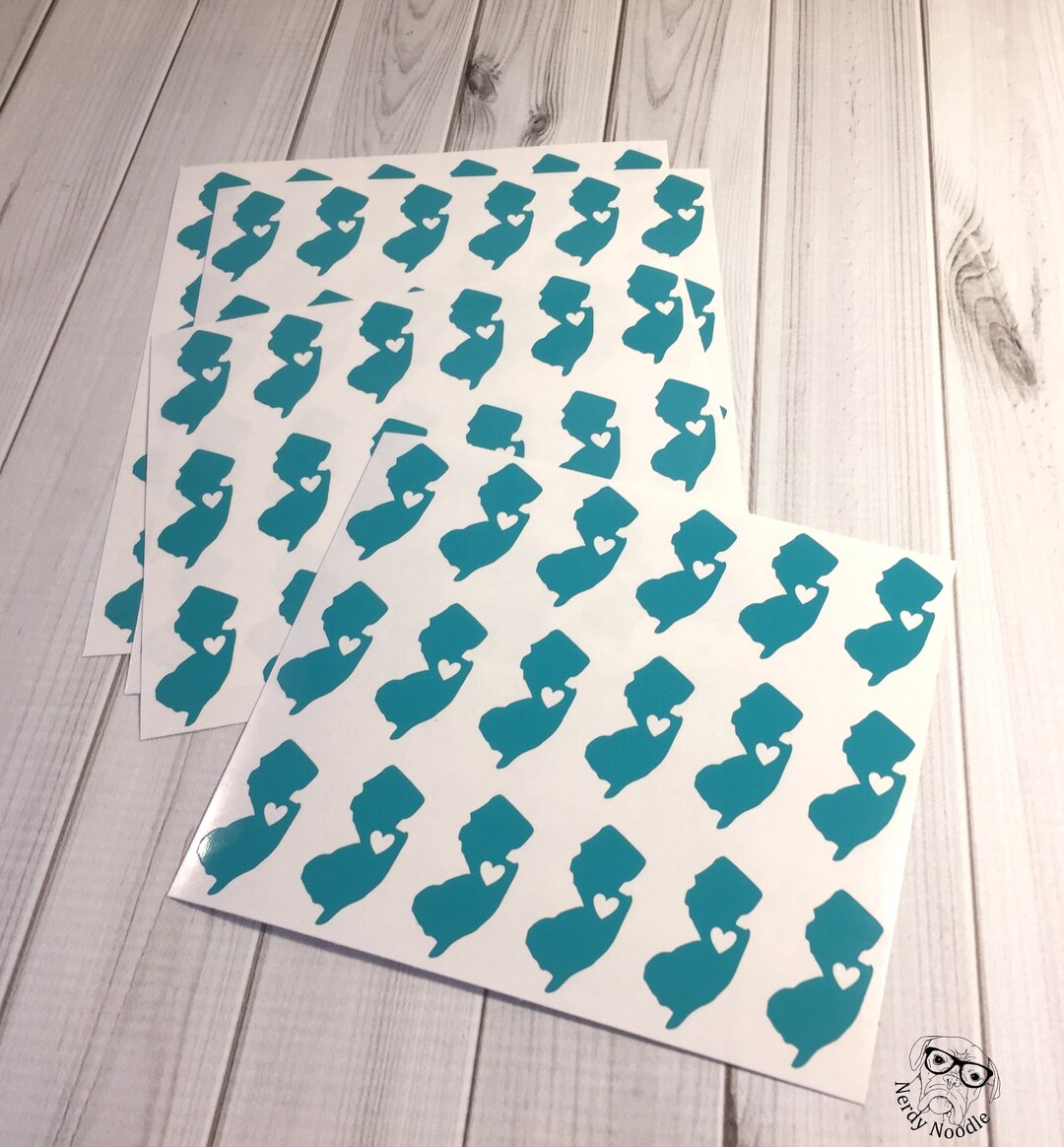 New Jersey Stickers, New Jersey Sticker Set, New Jersey Envelope Seals ...