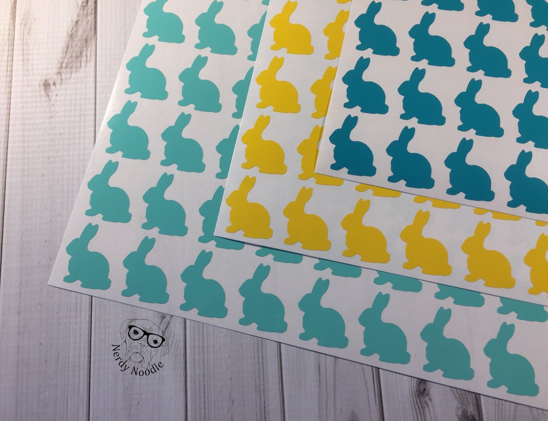 Bunny Stickers, Bunny Planner Stickers, Rabbit Planner Stickers, Rabbit ...