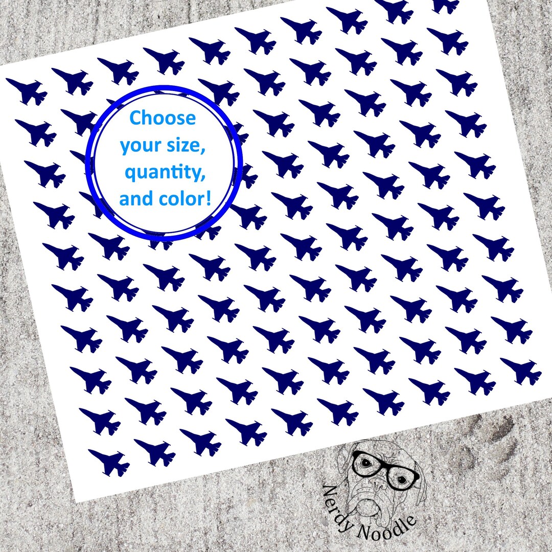 Fighter Jet Airplane Stickers, Fighter Jet Sticker Set, Fighter Jet ...