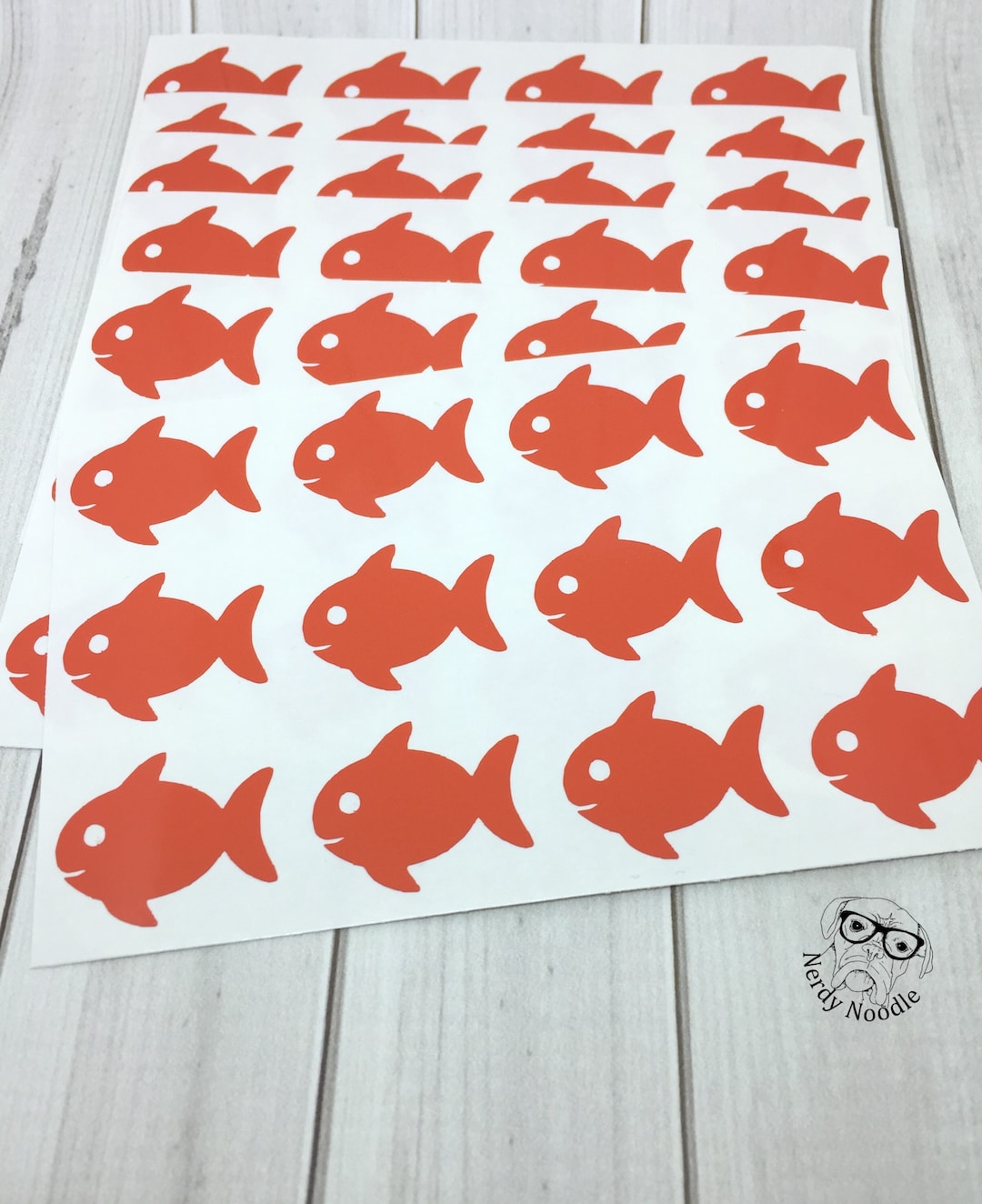 Goldfish Stickers, Goldfish Tanning Stickers, Goldfish Sticker Set ...