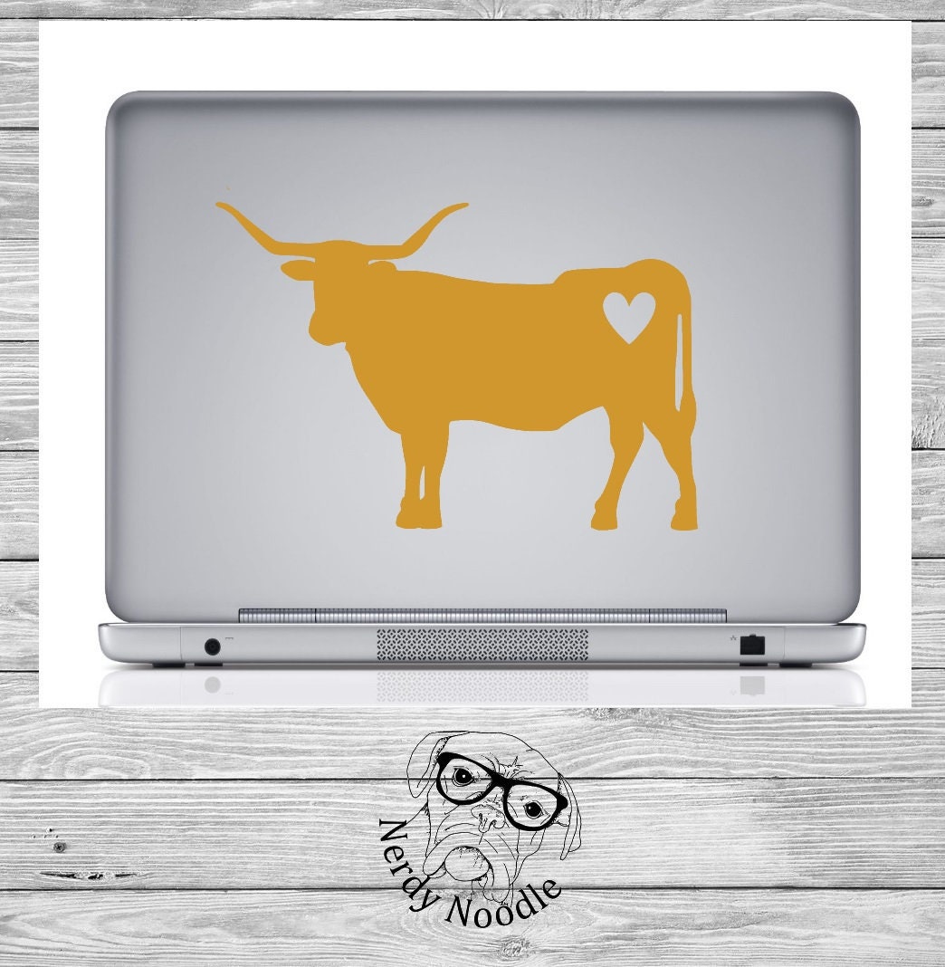 Longhorn Decal Longhorn Car Decal Longhorn Travel Tumbler - Etsy