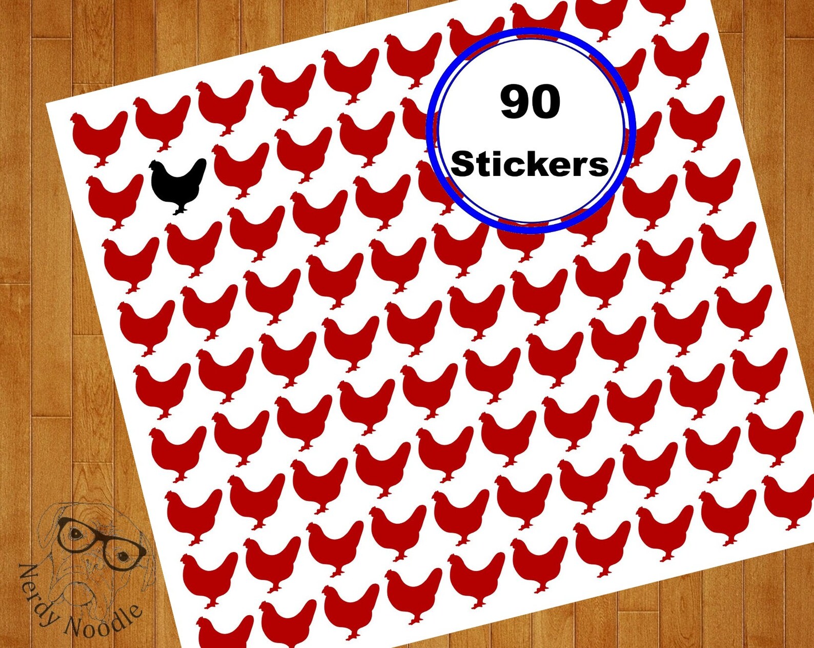 Chicken Stickers Chicken Planner Stickers 90 Chicken | Etsy
