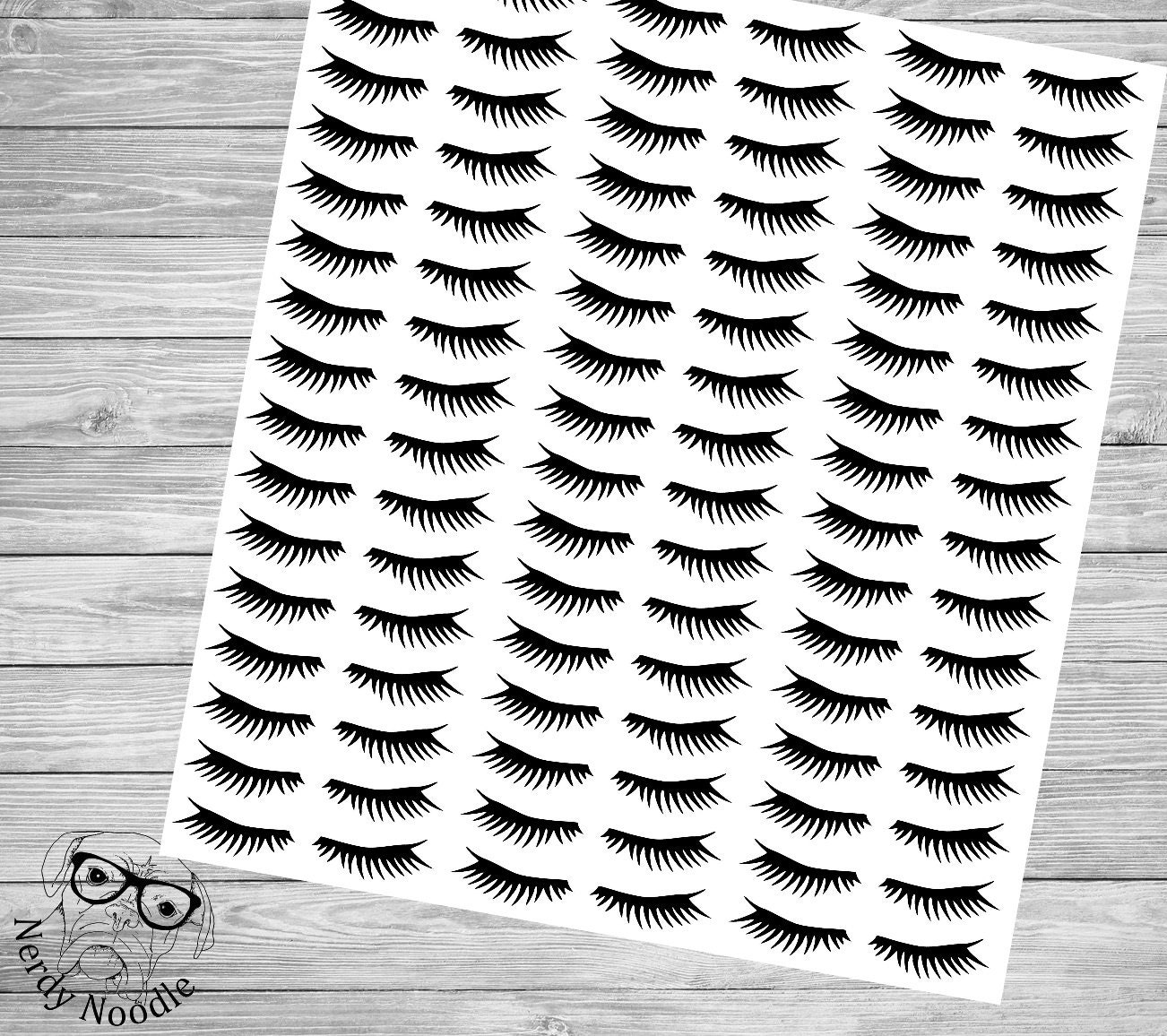 Eyelash Stickers, Lash Stickers, Eyelash Sticker Set, Eyelash Envelope ...