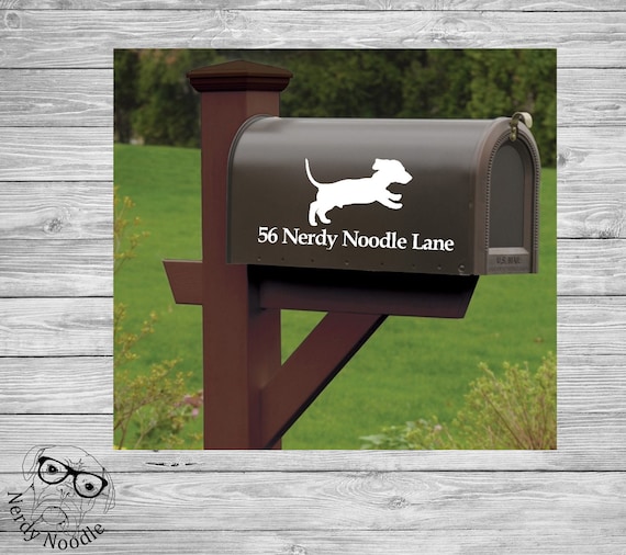 Dachshund Mailbox Decal Dog Custom Mailbox Decal Dachshund | Etsy