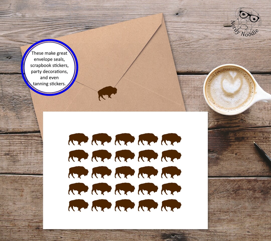 Buffalo Stickers, Buffalo Planner Stickers, Buffalo Sticker Set ...