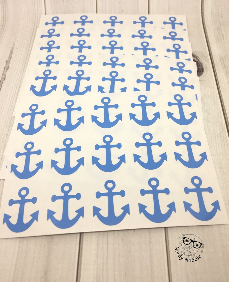 Anchor Stickers Anchor Sticker Set Anchor Envelope Seals | Etsy