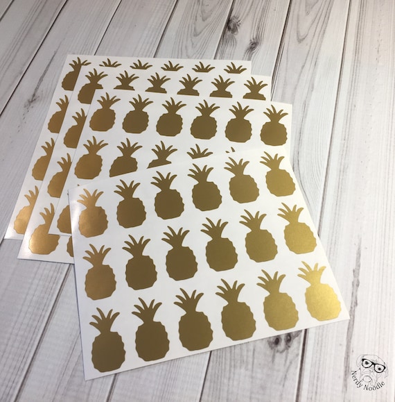 Pineapple Stickers Pineapple Sticker Set Pineapple Envelope | Etsy