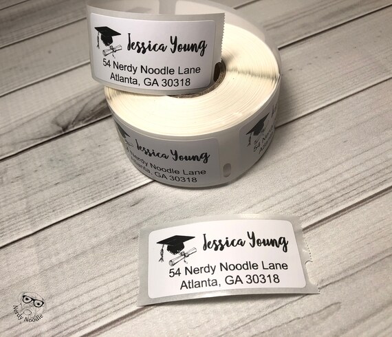 Graduation Custom Address Labels Graduation Return Address | Etsy