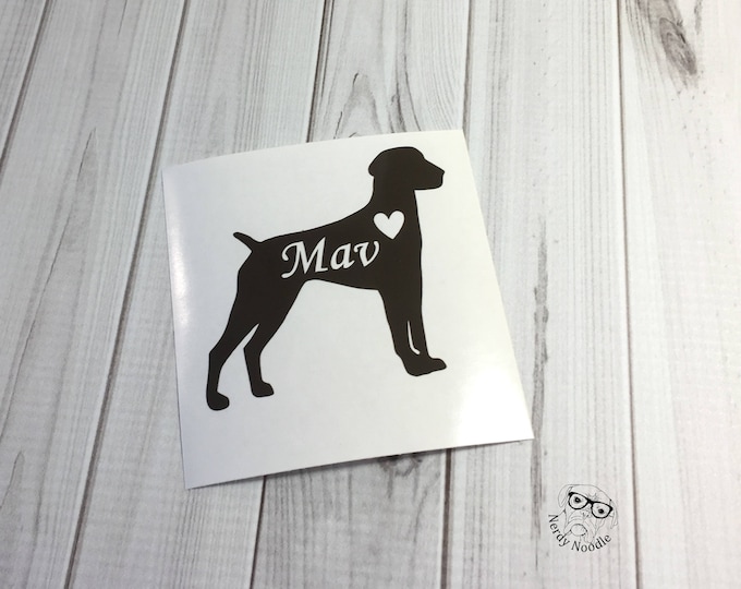 German Shorthaired Pointer Decal, Pointer Dog Car Decal, Pointer Laptop ...