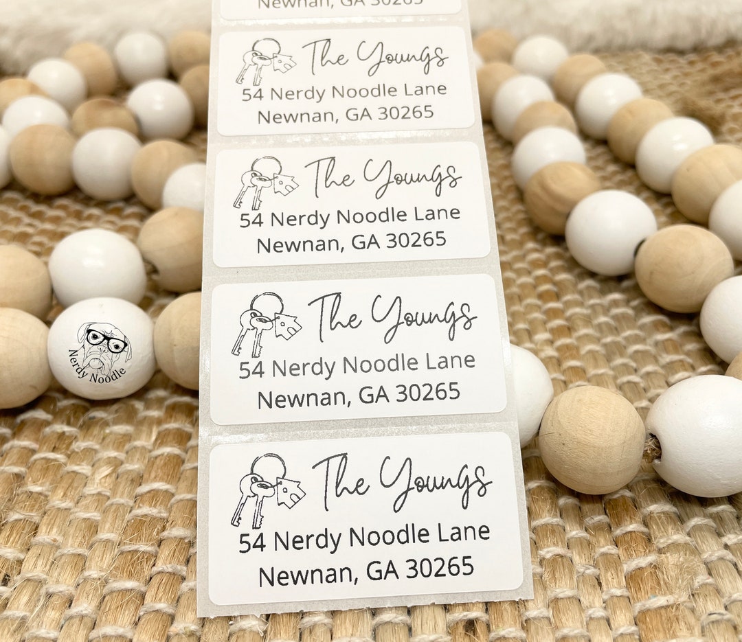 New Home Address Labels, New Home Return Address Labels, 100-250-500 ...