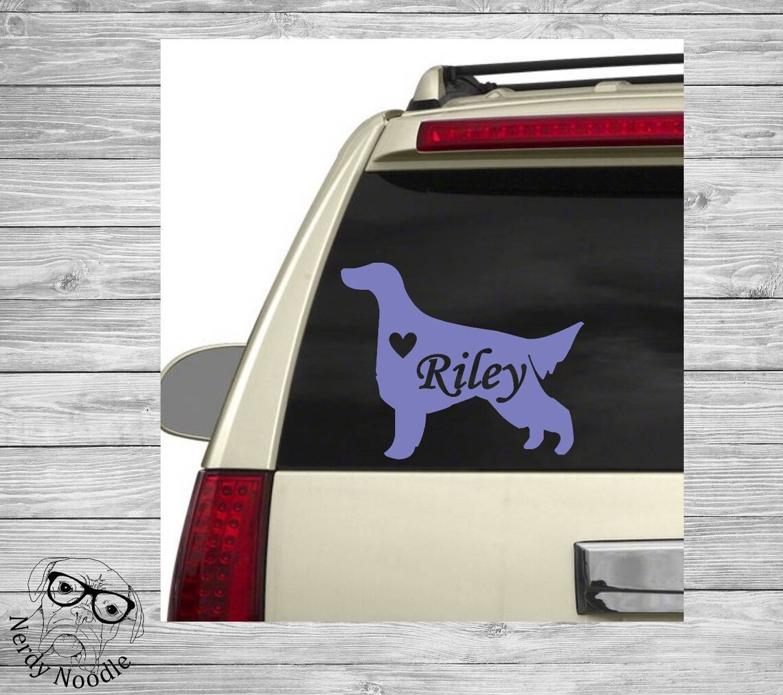 Irish Setter Decal, Irish Setter Car Decal, Irish Setter Laptop Decal ...