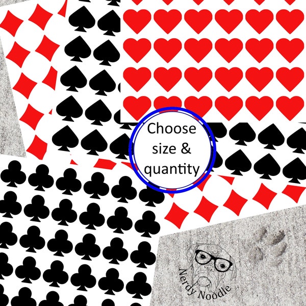 Playing Card Symbol Decals - Etsy