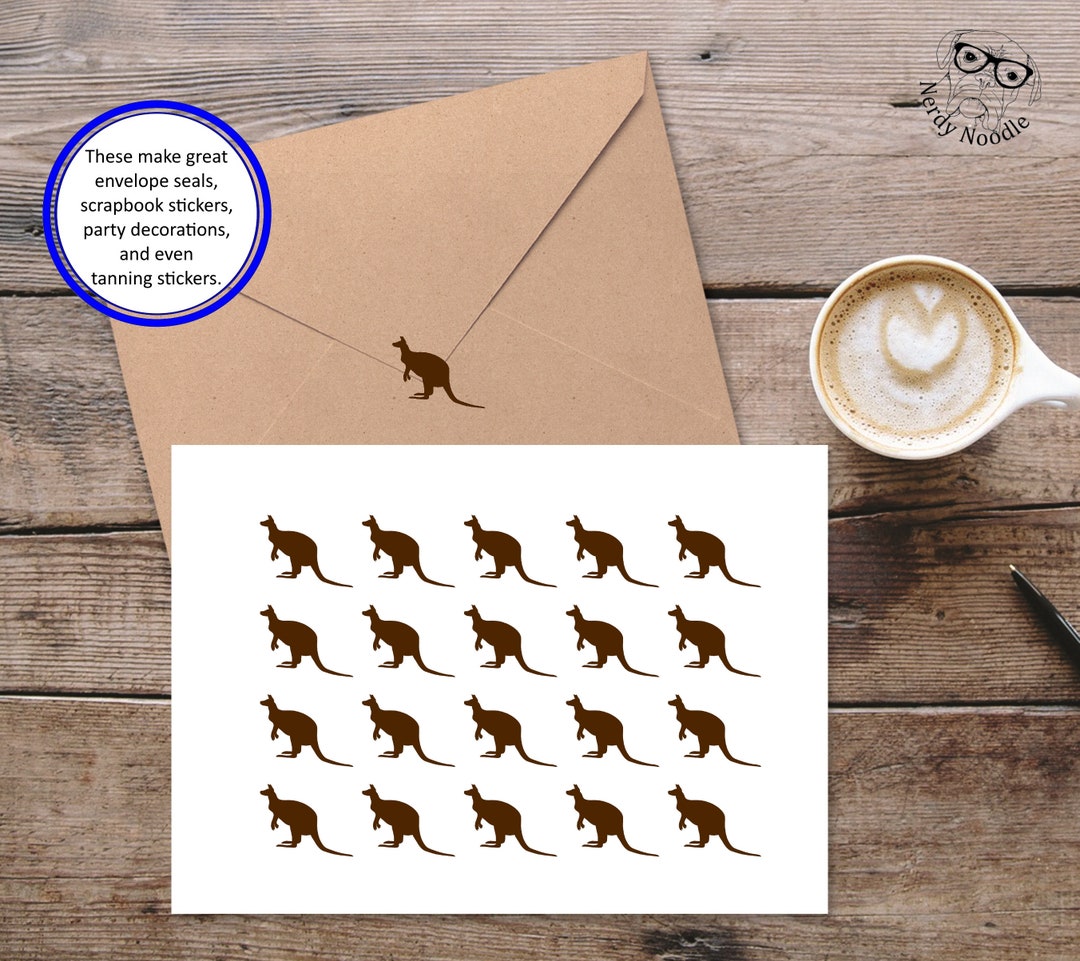 Kangaroo Stickers, Kangaroo Planner Stickers, Kangaroo Sticker Set ...