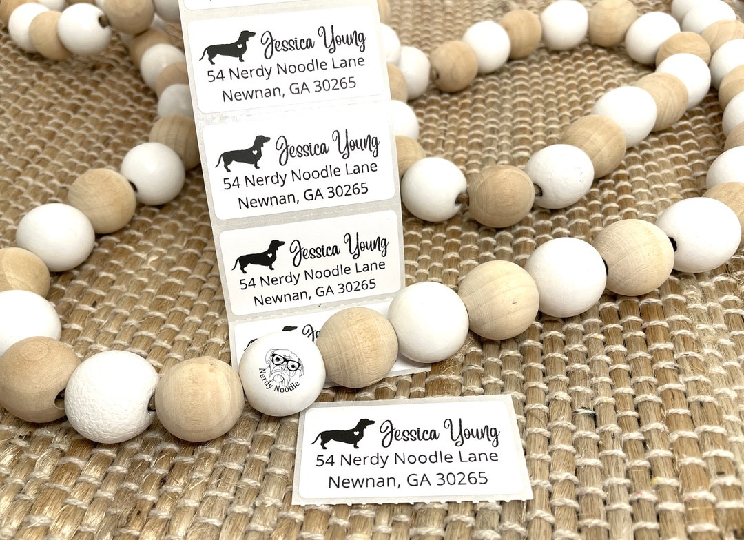 Dachshund Address Labels, Dachshund Return Address Labels, 100-250-500 ...