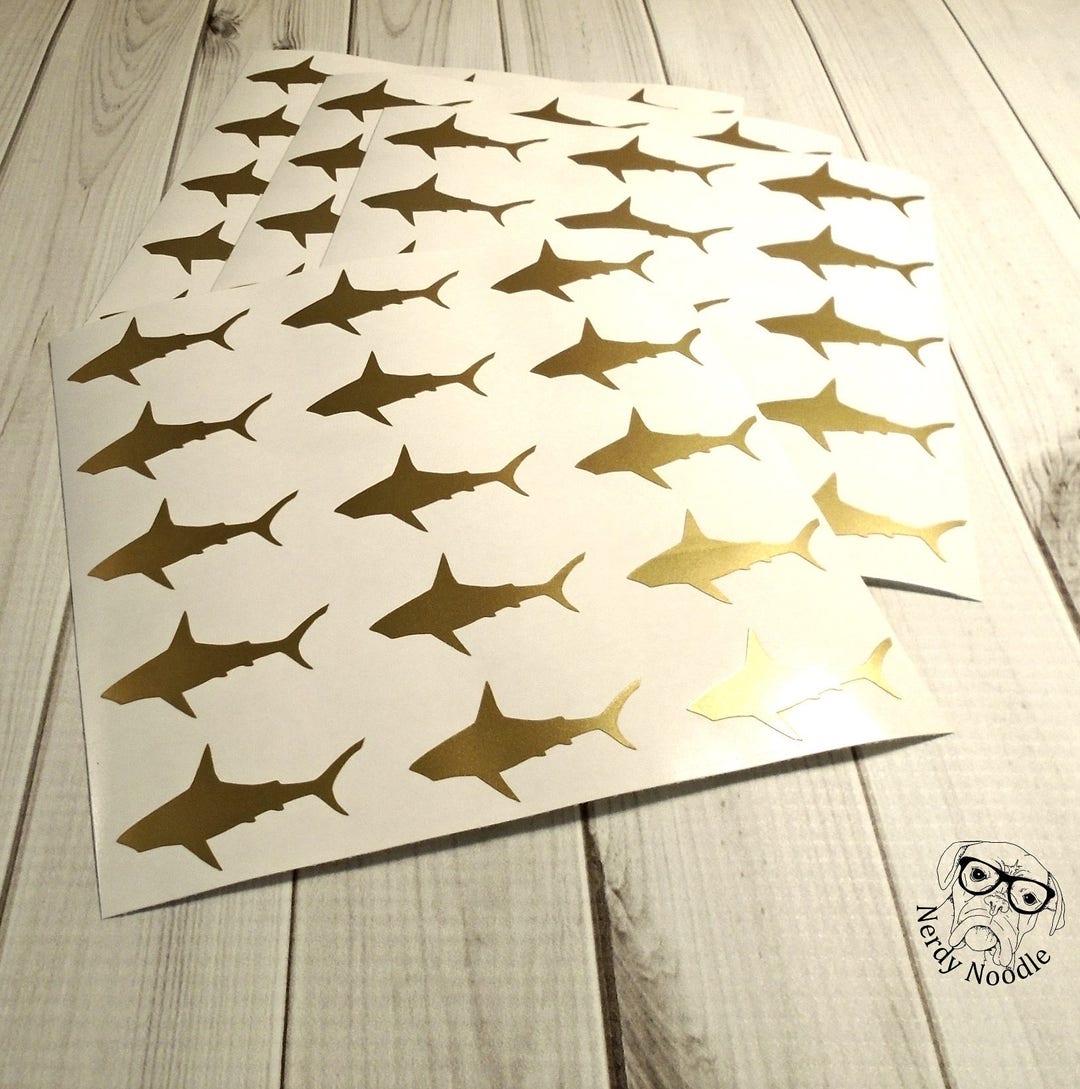 Shark Stickers, Shark Planner Stickers, Shark Sticker Set, Shark ...