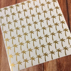 Palm Tree Stickers, Palm Tree Sticker Set, Palm Tree Envelope Seals ...