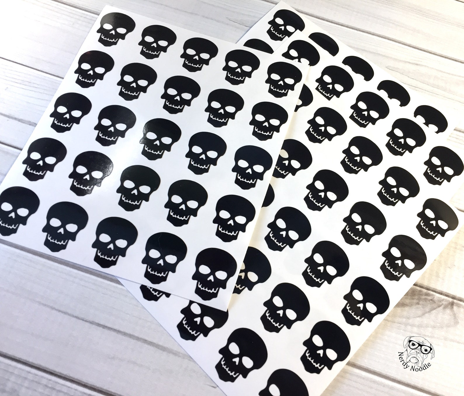 Skull Stickers Skull Planner Stickers Skull Sticker Set - Etsy