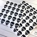 Skull Stickers, Skull Planner Stickers, Skull Sticker Set, Skull ...