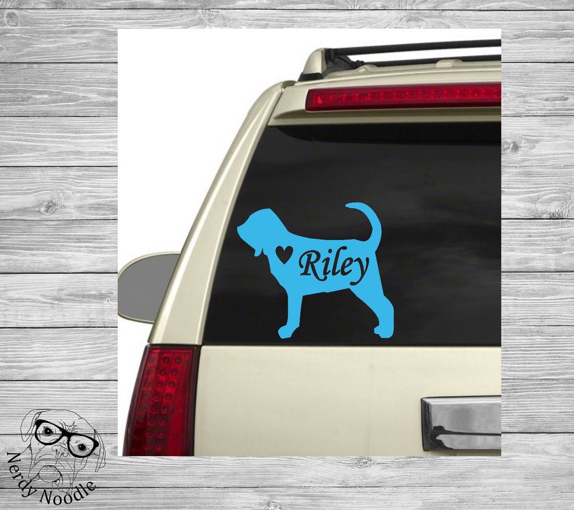 Bloodhound Decal, Bloodhound Window Decal, Bloodhound Laptop Decal, Pet ...