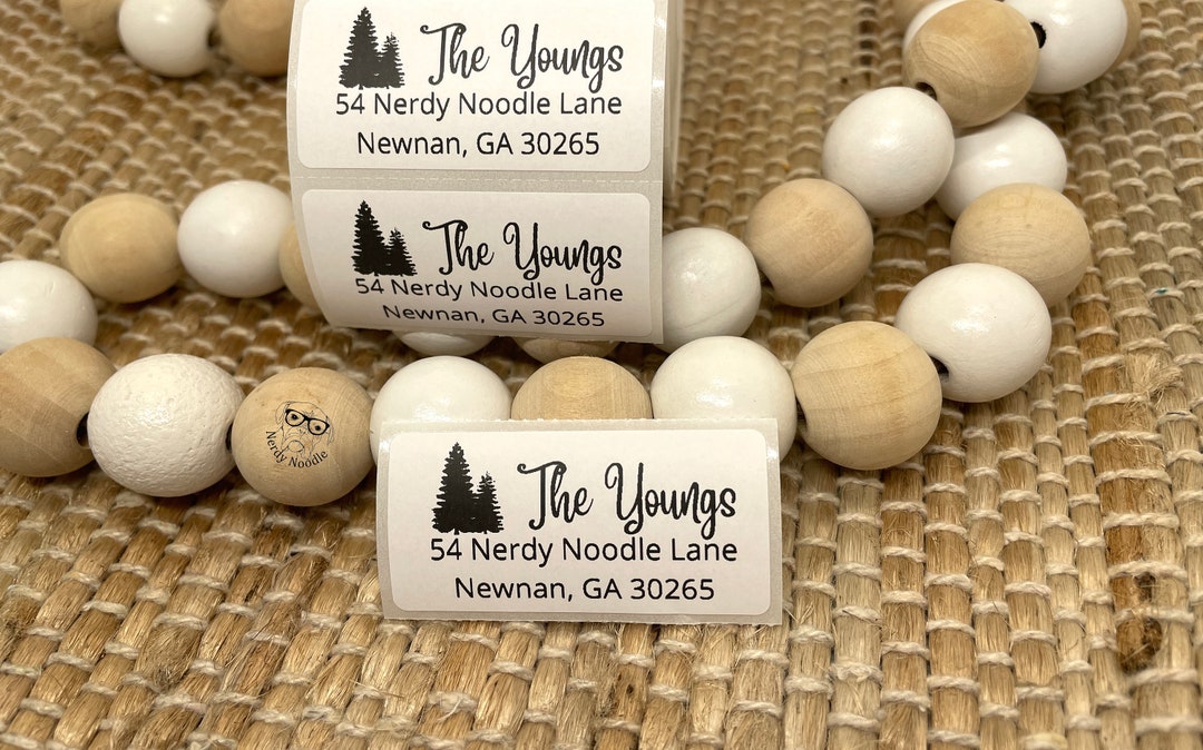 Pine Tree Address Labels, Tree Return Address Labels, 100-250-500 ...