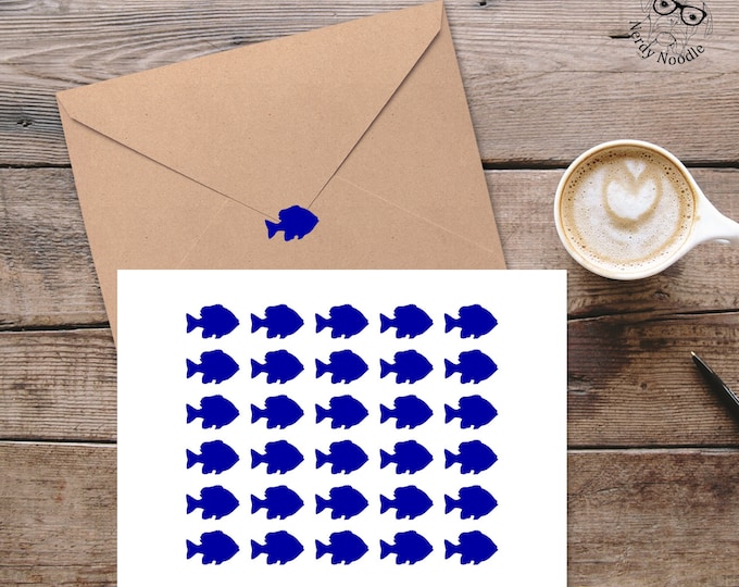 Blue Gill Fish Stickers, Fish Planner Stickers, Fish Sticker Set, Fish ...