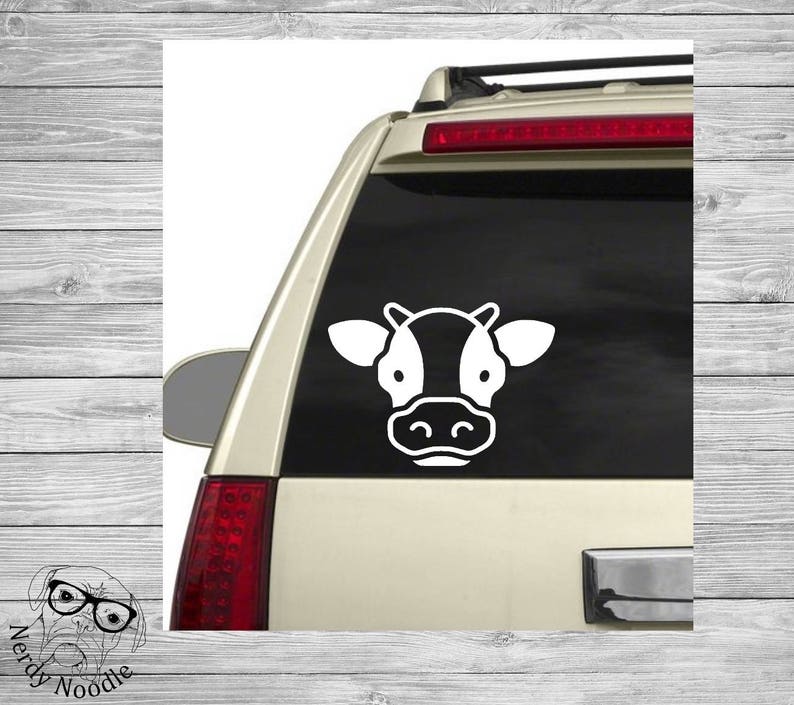 Cow Decal Cow Car Decal Cow Travel Tumbler Decal Cow Mug - Etsy