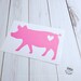 Pig Decal, Pig Car Decal, Pig Travel Tumbler Decal, Pig Mug Decal, Pig ...
