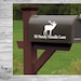 Elk Mailbox Decal, Elk Custom Mailbox Decal, Elk Address Decal, Mailbox ...