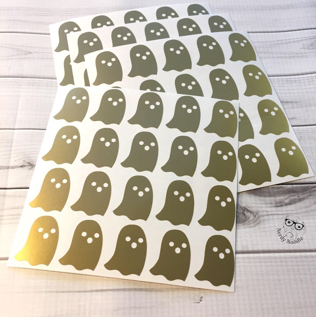 Ghost Halloween Stickers, Ghost Stickers, Ghost Sticker Set, Ghost ...