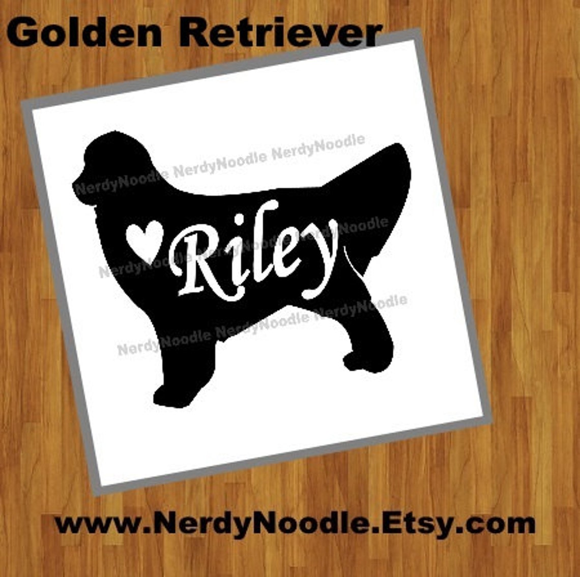 Golden Retriever Decal Golden Retriever Decal Golden - Etsy
