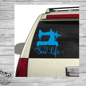 Sew Life Decal, Sewing Decal, Sewing Machine Decal, Seamstress Decal ...