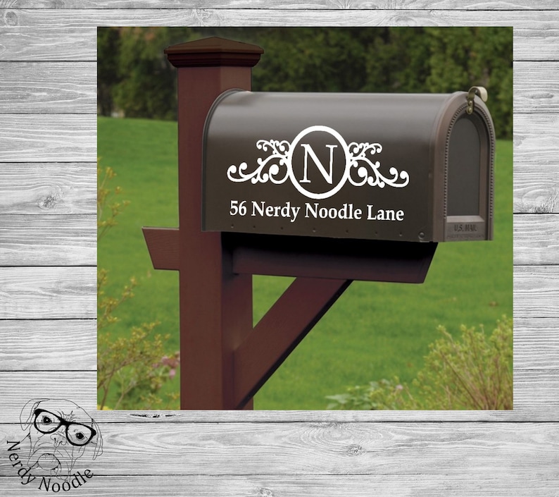 Mailbox Decal Custom Mailbox Decal Address Decal Mailbox - Etsy