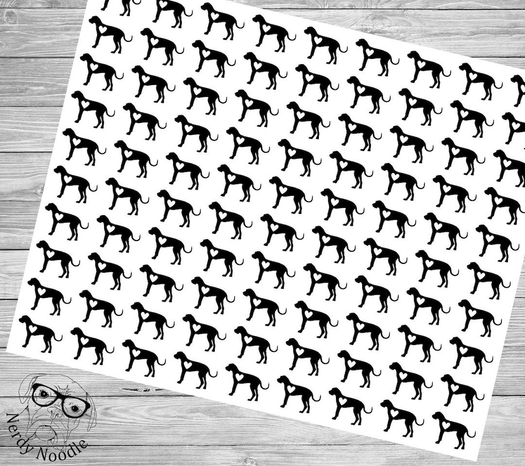 Great Dane Stickers, Great Dane Sticker Set, Great Dane Envelope Seals ...