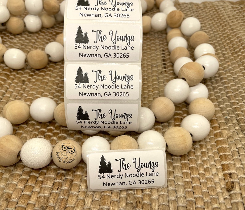 Pine Tree Address Labels, Tree Return Address Labels, 100-250-500 ...
