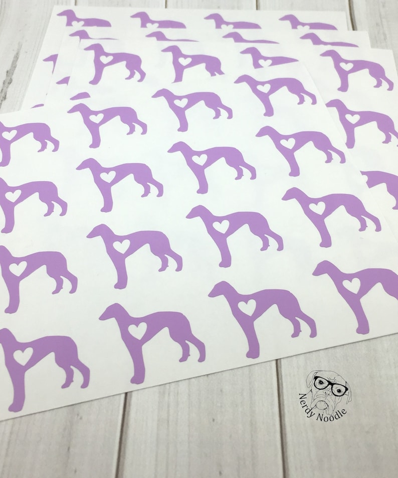 Greyhound Stickers Greyhound Sticker Set Greyhound Envelope | Etsy