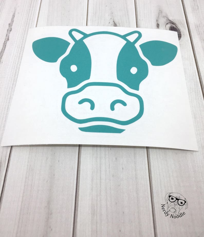 Cow Decal, Cow Car Decal, Cow Travel Tumbler Decal, Cow Mug Decal, Cow ...