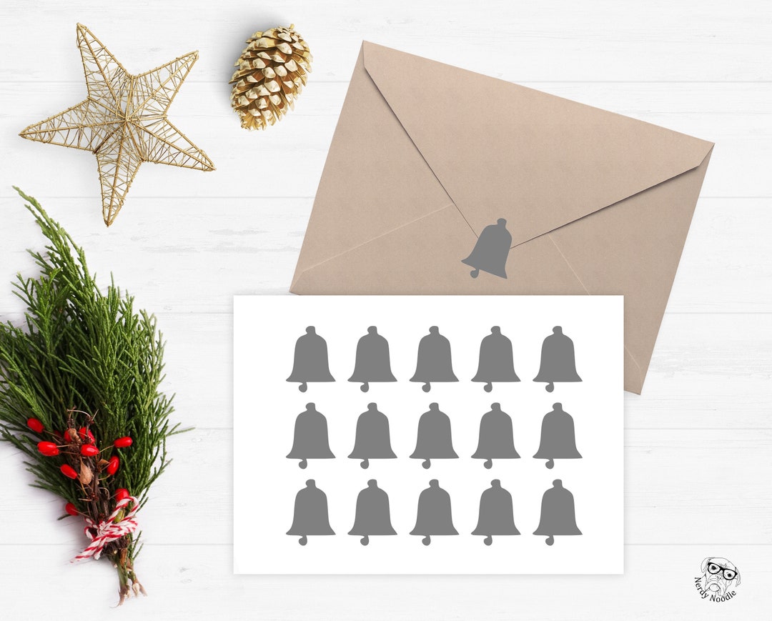 Silver Bell Stickers, Bell Planner Stickers, Bell Sticker Set, Bell ...