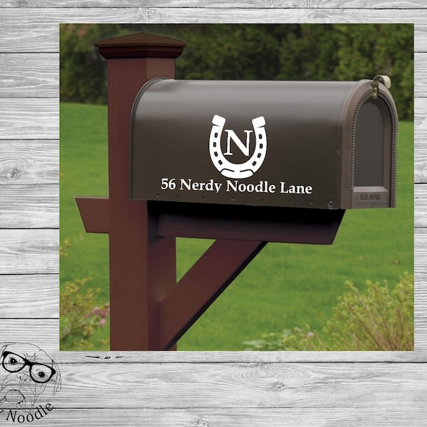 Mailbox Decal 4 Custom Personalized Vinyl Mailbox Decal SET OF 2 16 ...