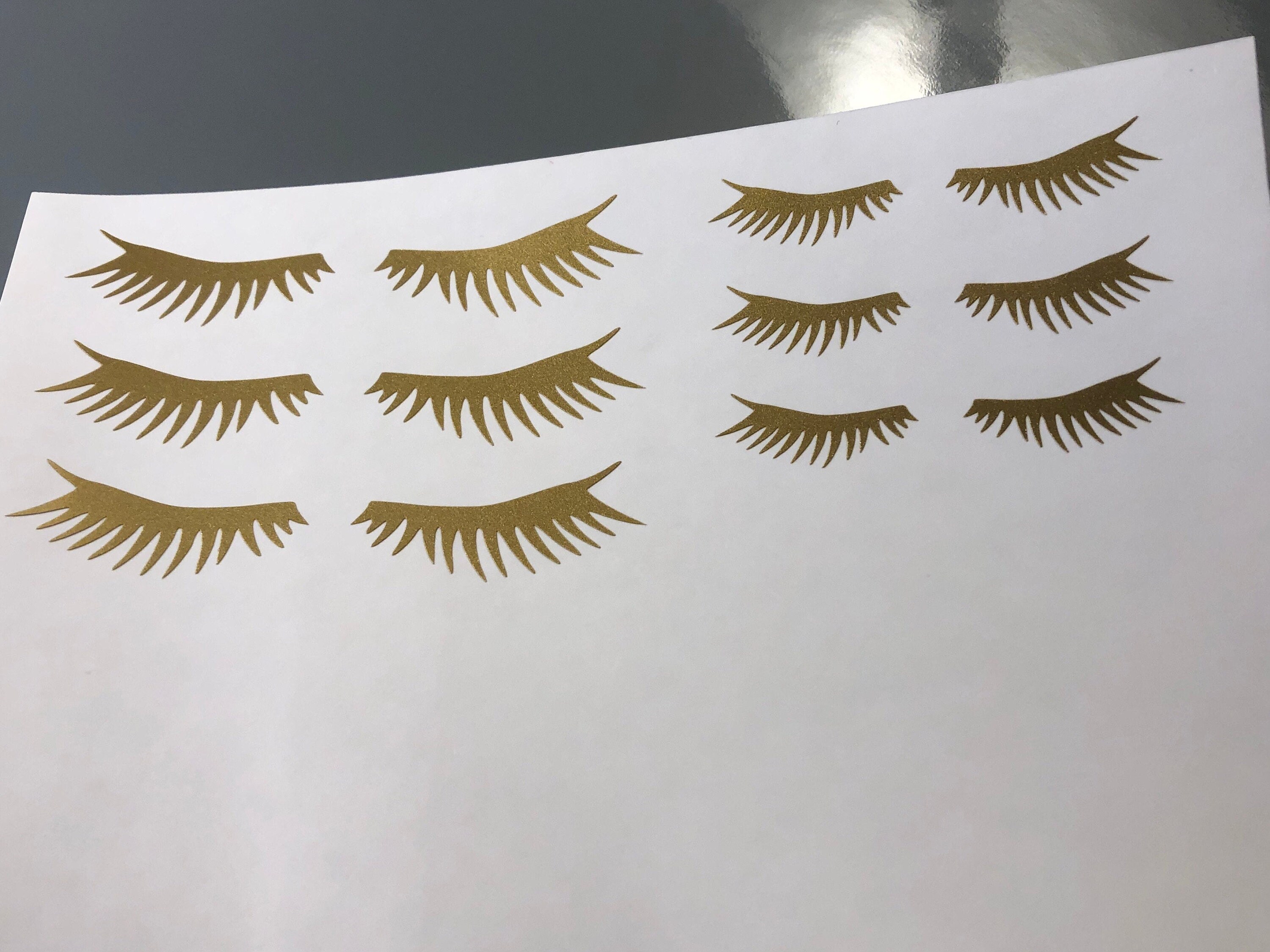 Eyelash Stickers, Lash Stickers, Eyelash Sticker Set, Eyelash Envelope ...