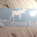 Moose Mailbox Decal, Moose Custom Mailbox Decal, Moose Address Decal ...