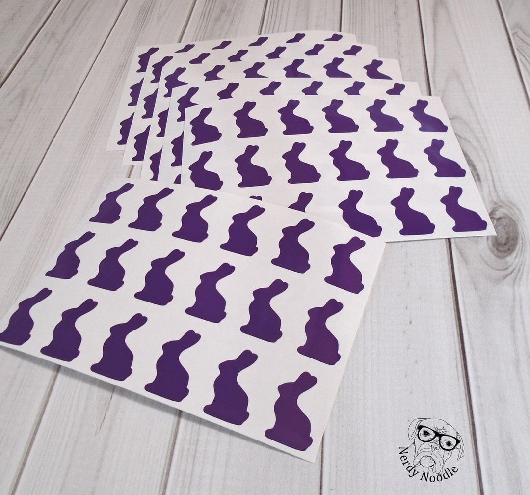 Rabbit Stickers, Rabbit Planner Stickers, Chocolate Bunny Sticker Set ...