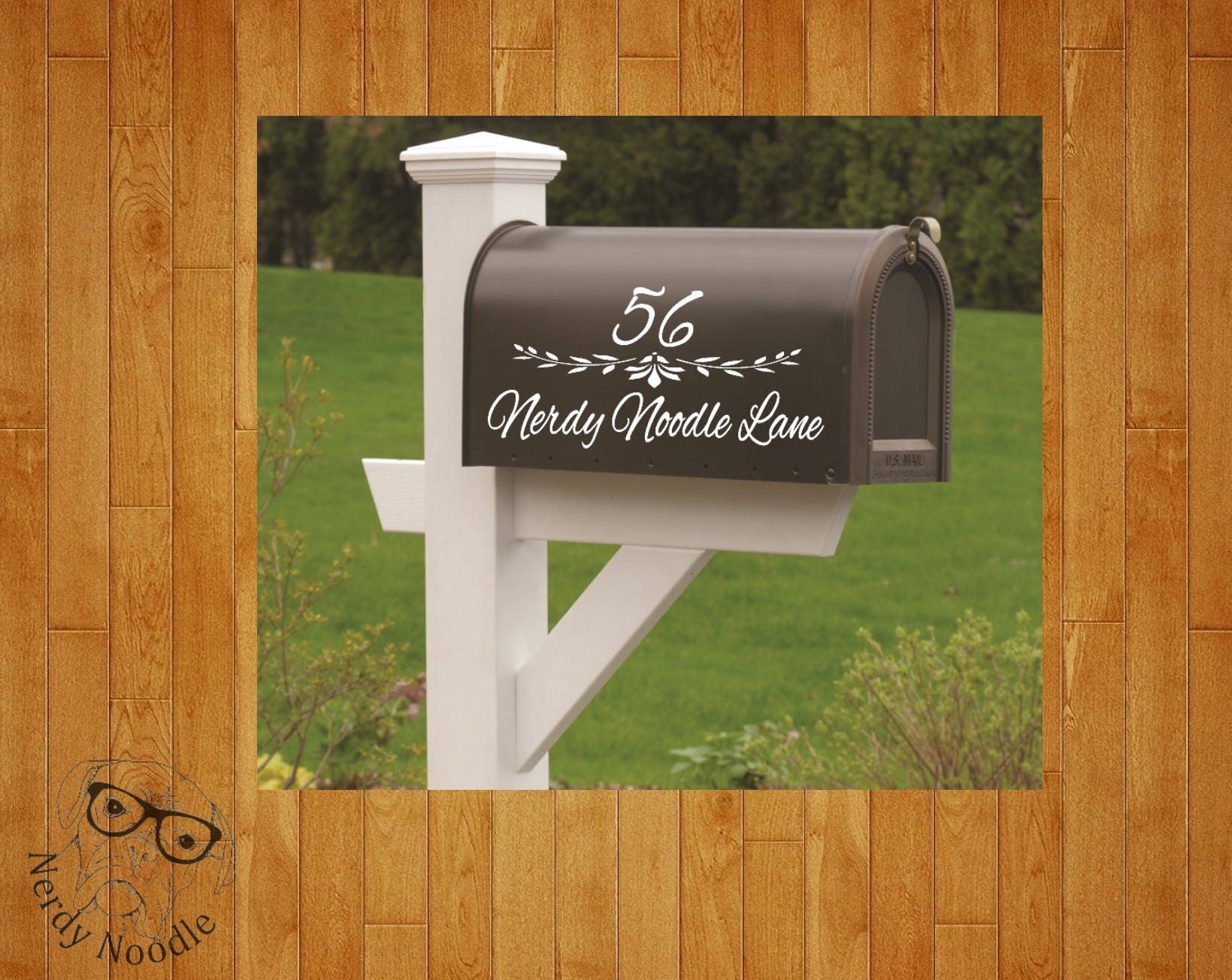 Flower Mailbox Decal Vine Mailbox Decal Custom Mailbox | Etsy