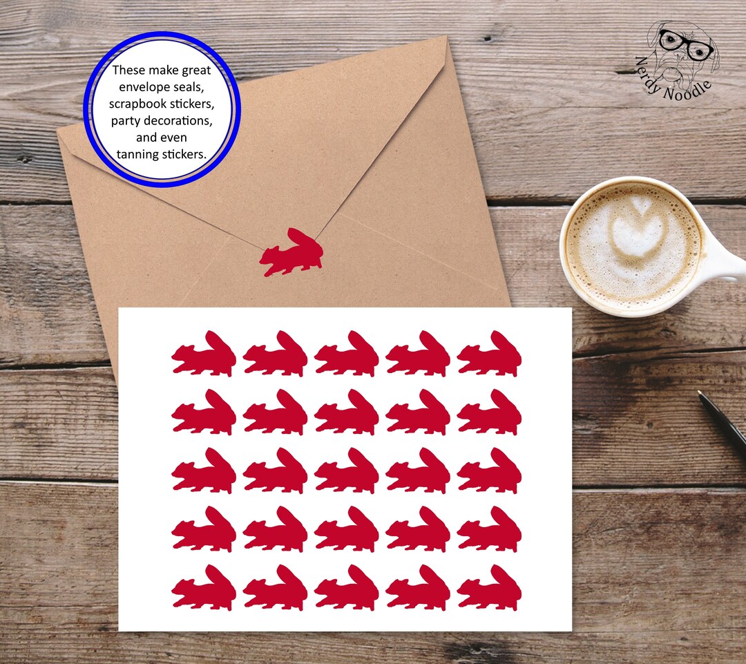 Red Panda Stickers, Red Panda Sticker Set, Red Panda Envelope Seals ...