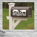 Cow Mailbox Decal, Farmhouse Mailbox Decal, Horse Mailbox Decal, Farm ...