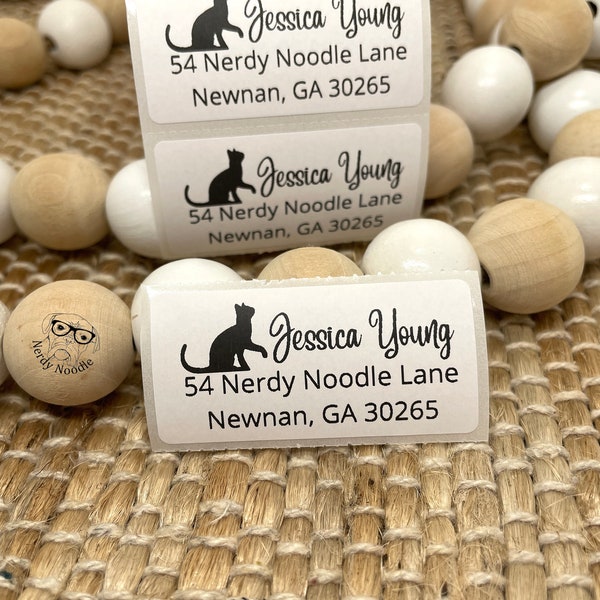 Custom Return Address Labels With Cats - Etsy