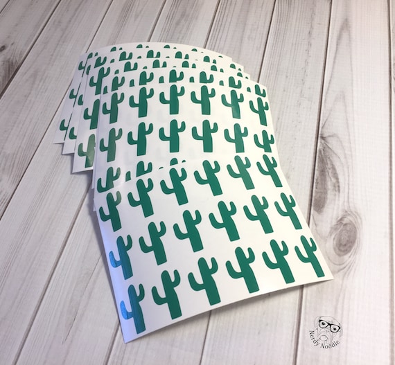 Cactus Stickers Cactus Sticker Set Cactus Envelope Seals | Etsy