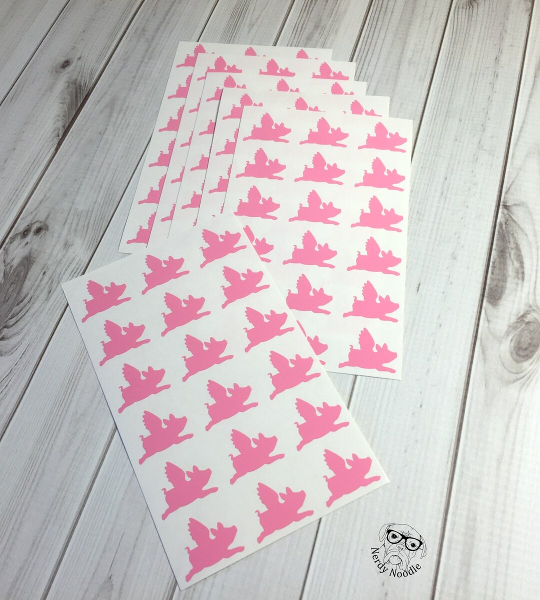 Flying Pig Stickers, Flying Pig Tanning Stickers, Flying Pig Sticker ...