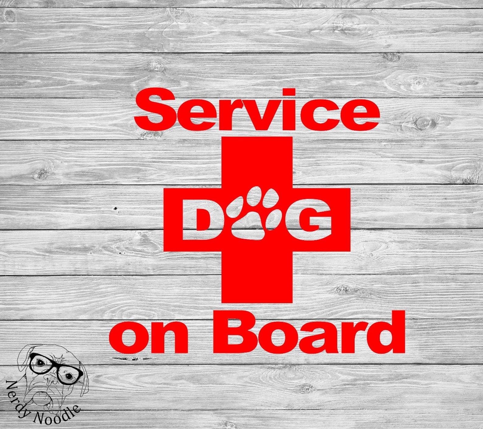 Service Dog Decal Service Dog on Board Decal Service Dog - Etsy