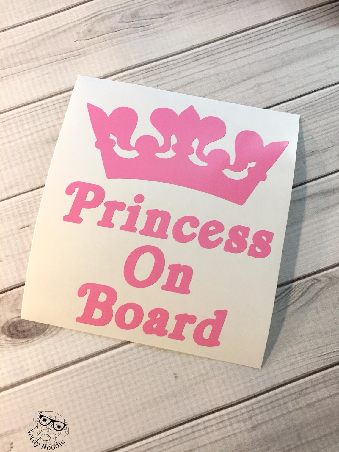Princess on Board Decal, Princess on Board Car Decal, Baby on Board Car ...