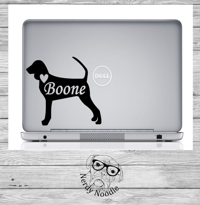 Black and Tan Coonhound Decal Coonhound Car Decal | Etsy